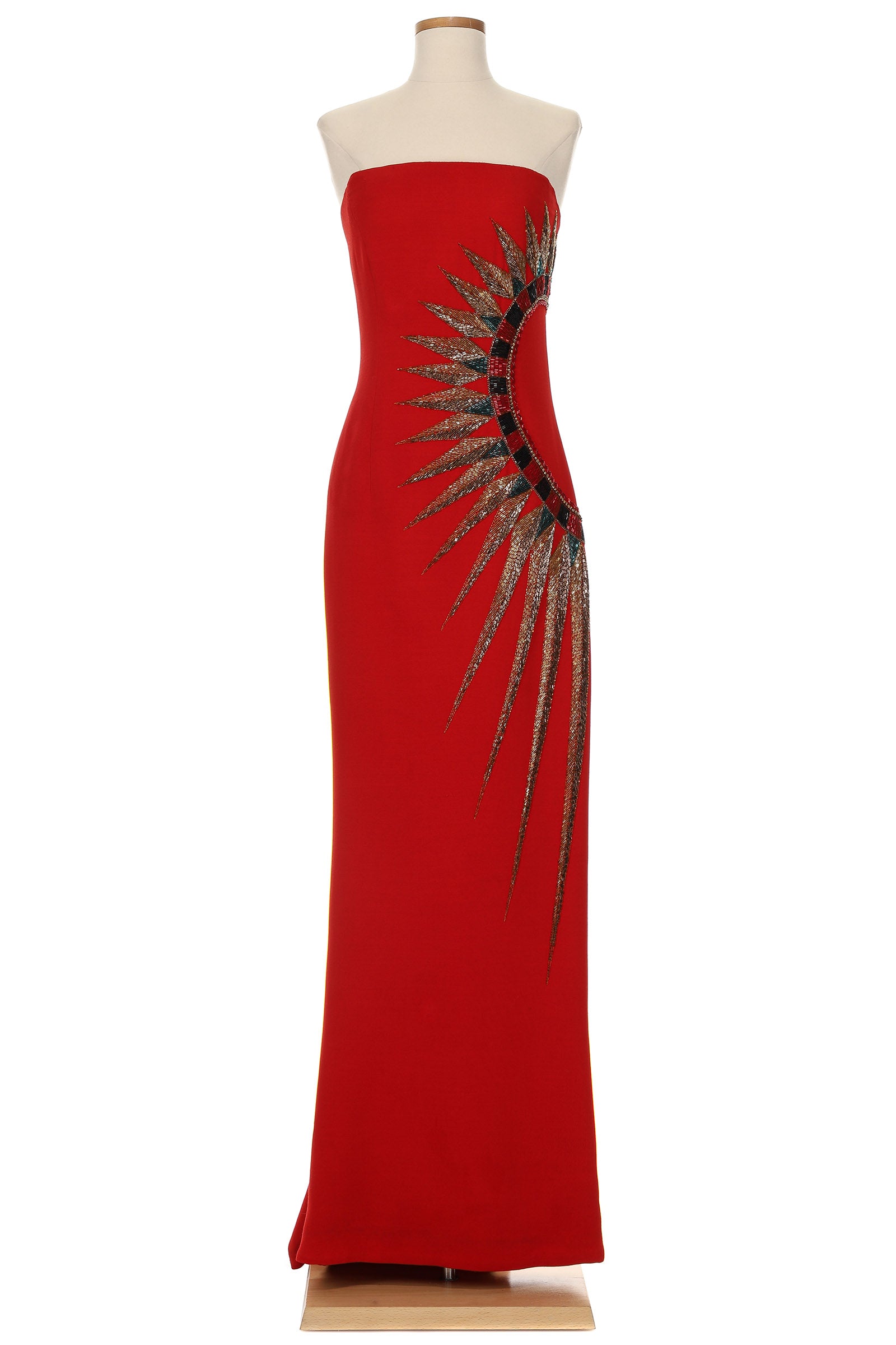 Bob Mackie Red Starburst Gown – Vintage Grace
